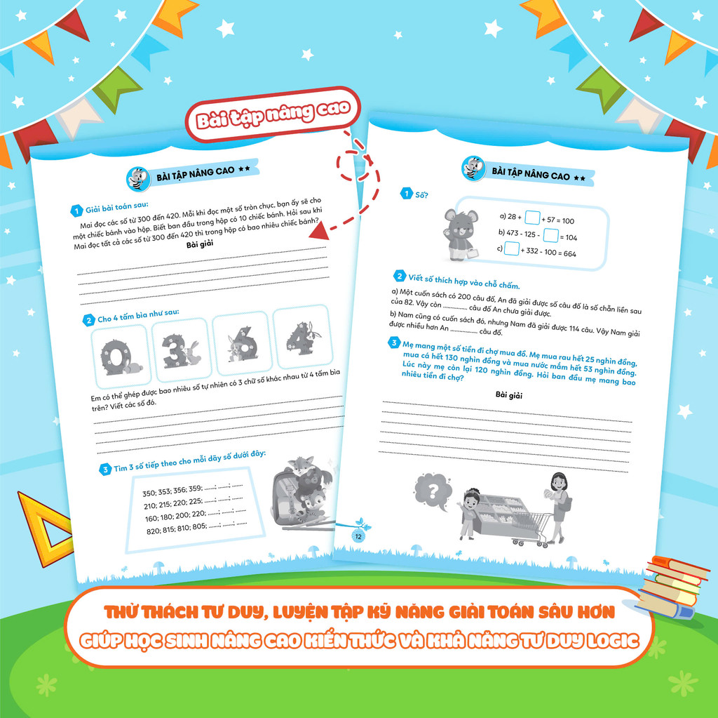 Math - Vietnamese Supplemental Combo Book with basic and advanced ...