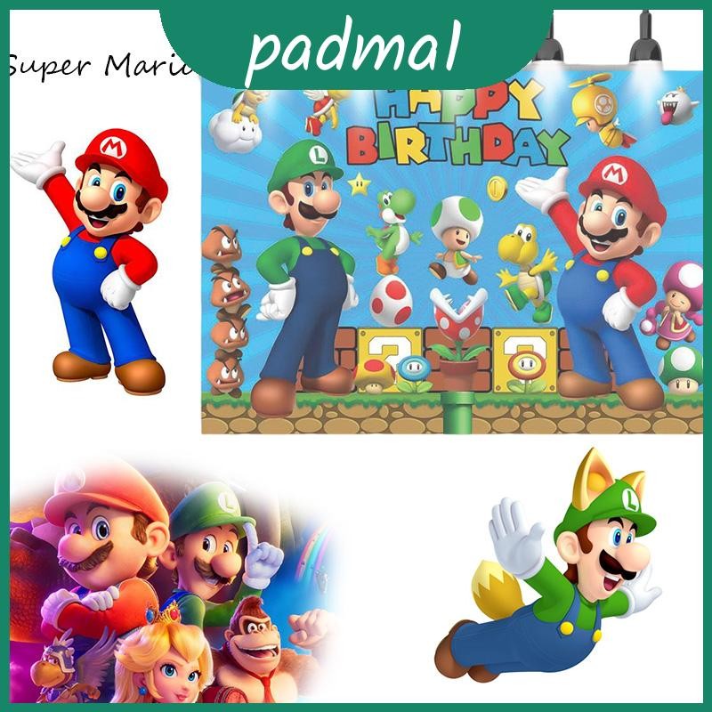 And Mario Luigi Themed Backdrop Banner Perfect For Kids' Party Decor ...