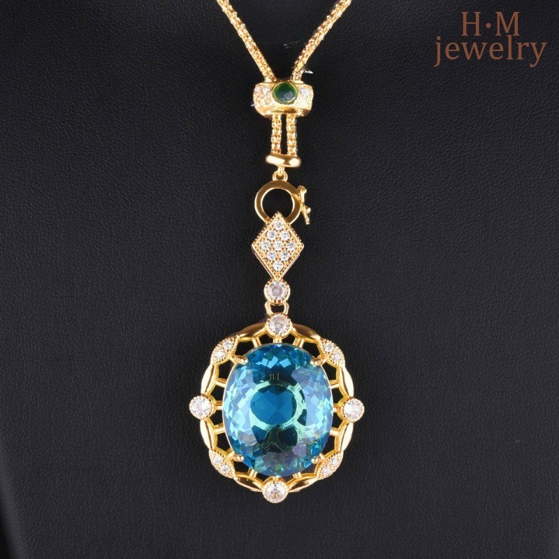 Temperament Pigeon Blood Ruby Hollow Pendant 18K Gold Emerald ...