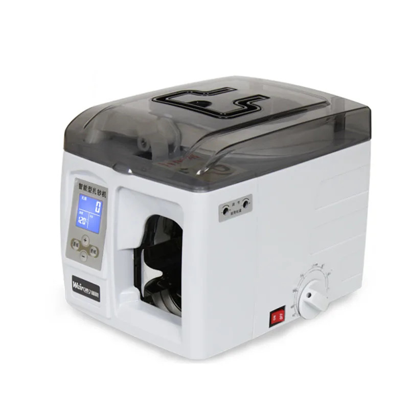 Intelligent Banknote Binder Bundling Machine Paper Currency Strapping ...