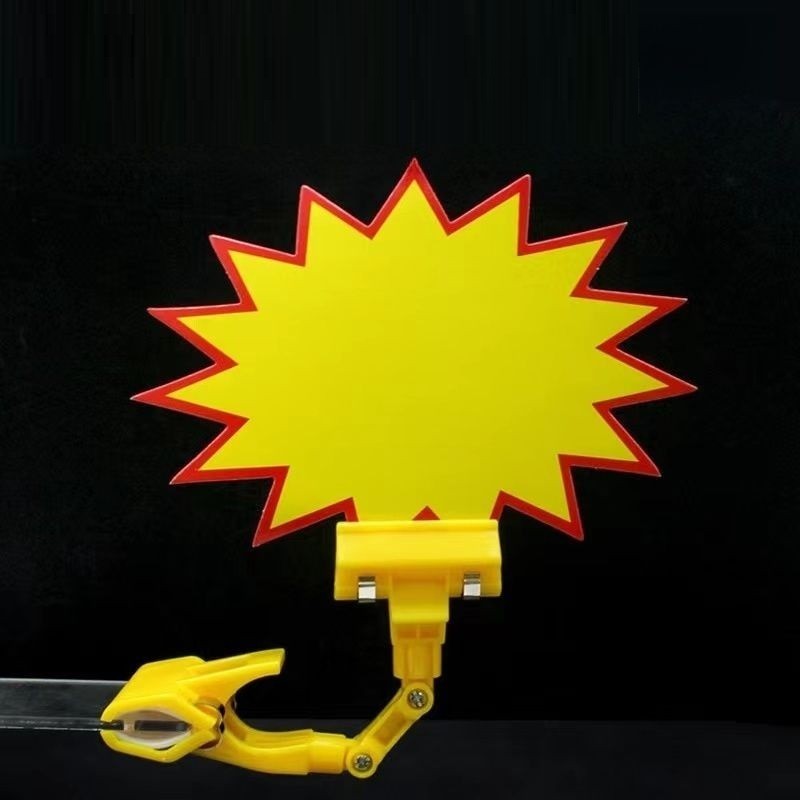 Advertising Sign Clip Label Multi-Colored Product Can Be Rotated 360 ...