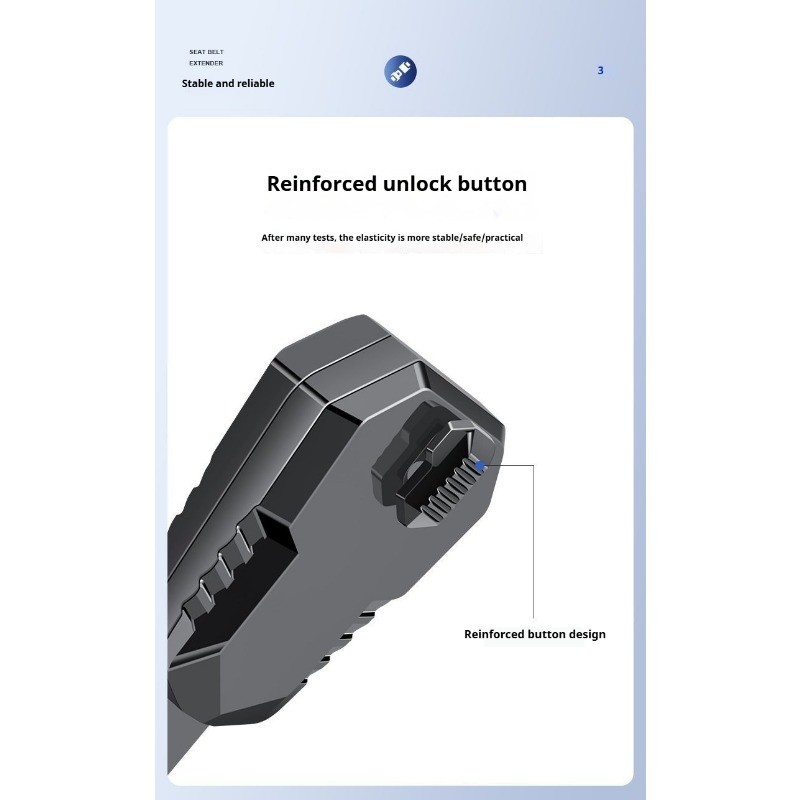 New Car Seat Belt Extension Buckle Seat Belt Extension Clip Silencer ...