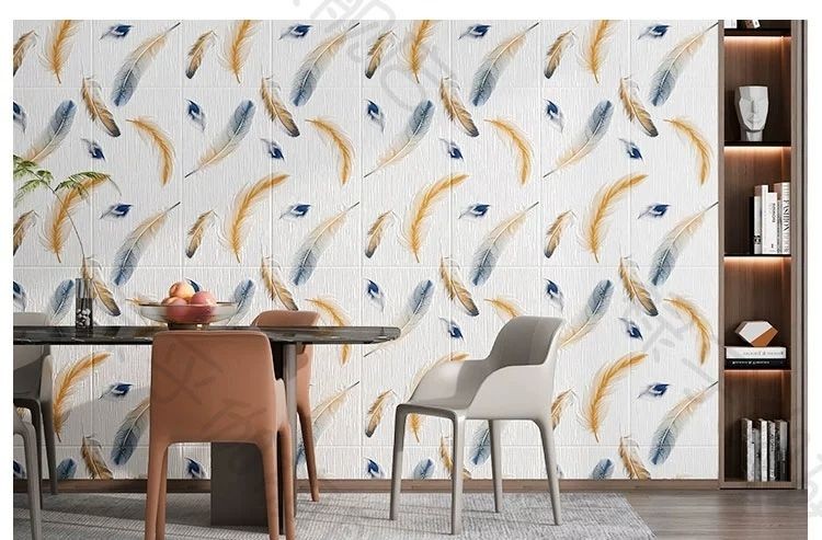 New Elegant No Trace Thickened 3D Carve Flower Wall sticker 70 x 70cm ...