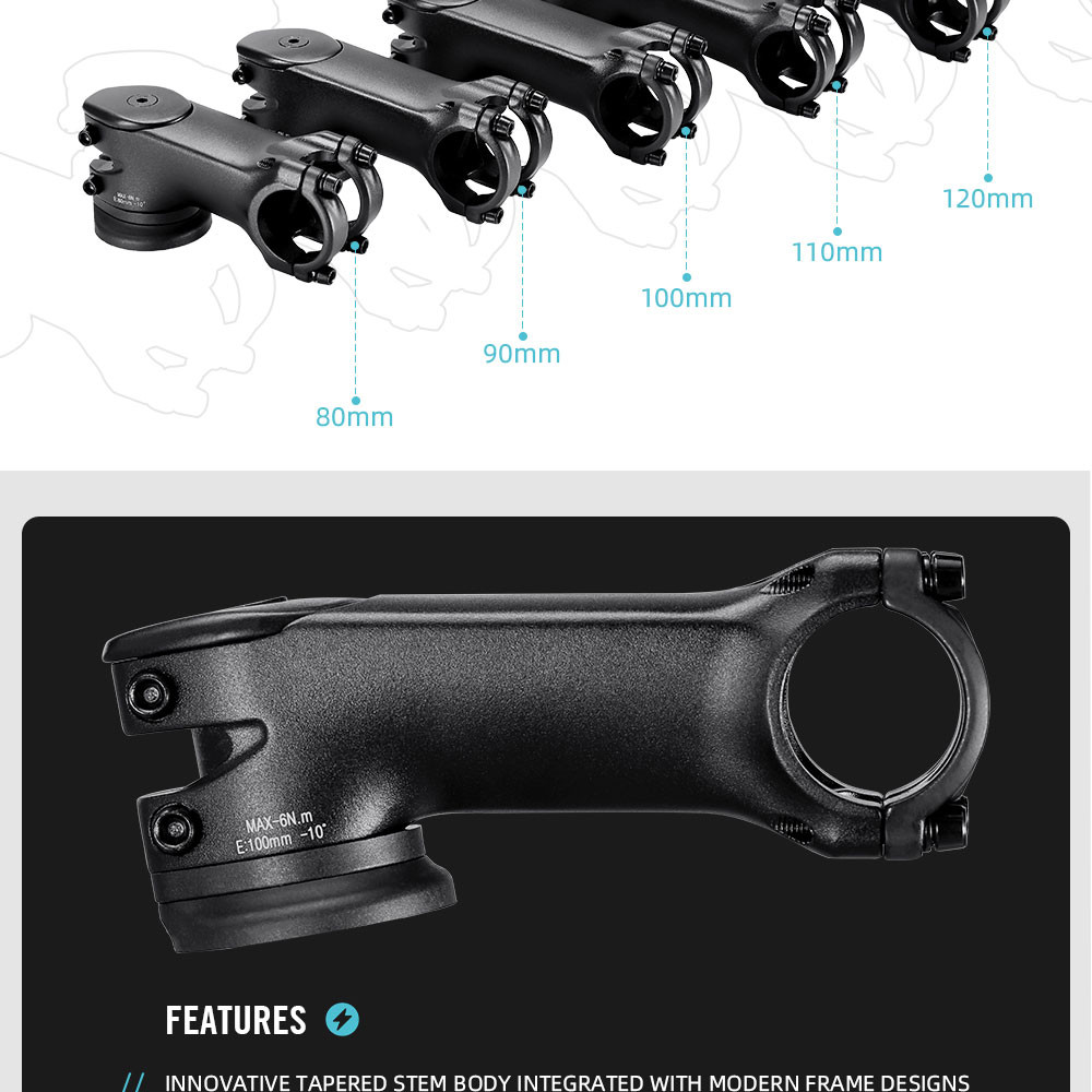 2024 RYET Road Bike Stem with Aero Spacers 3D Forged Racing Bicycle ...