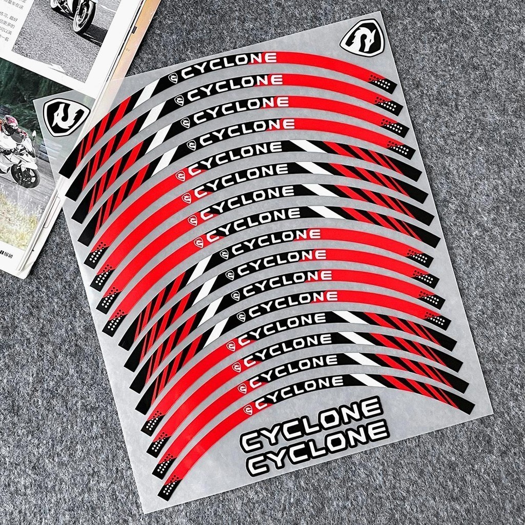For Cyclone RT2/RT3/RT4 Special Wheel mags Stickers Reflective ...