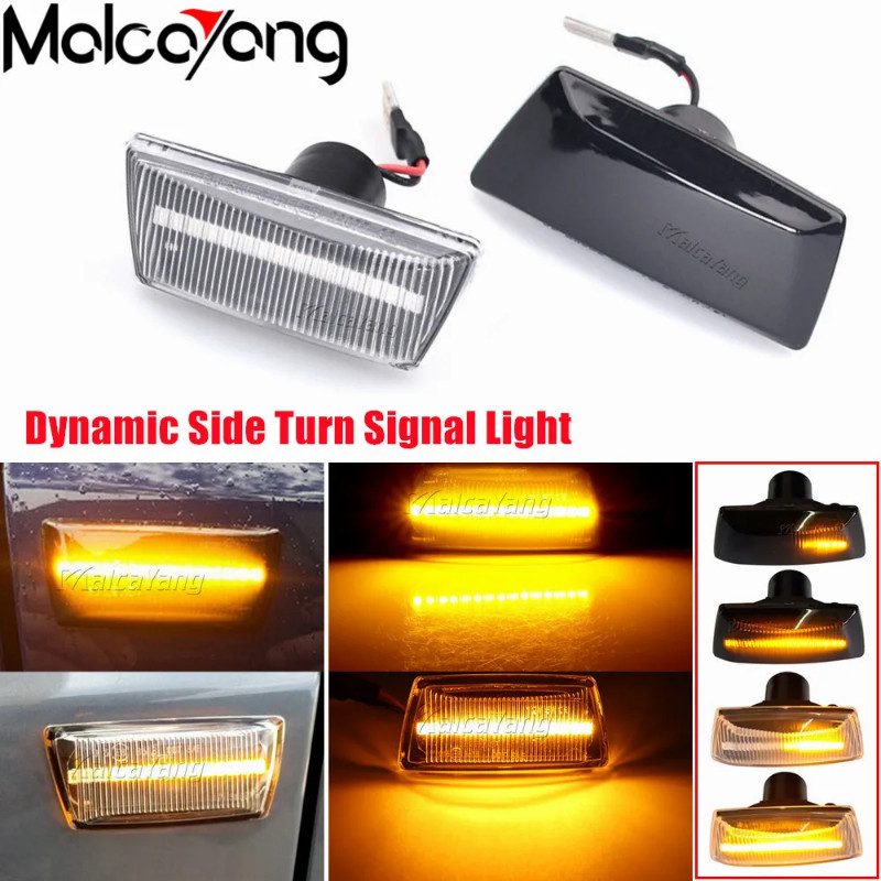 Dynamic Led Turn Signal Light Side Marker Light Indicator Flasher For ...