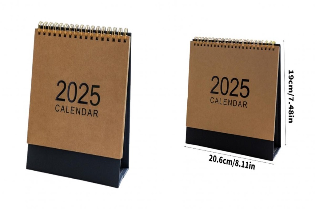 someryer| Compact Desktop Calendar 2025 Yearly Planner 2025 Desk ...