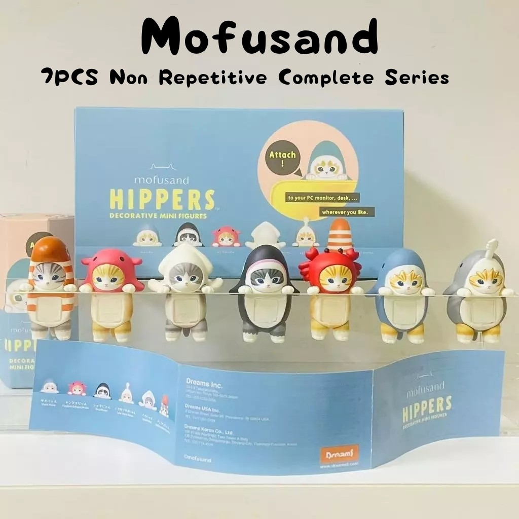 Full set 7pcs (6 kinds + 1 secret type) Sonny Angel Mofusand HIPPERS ...