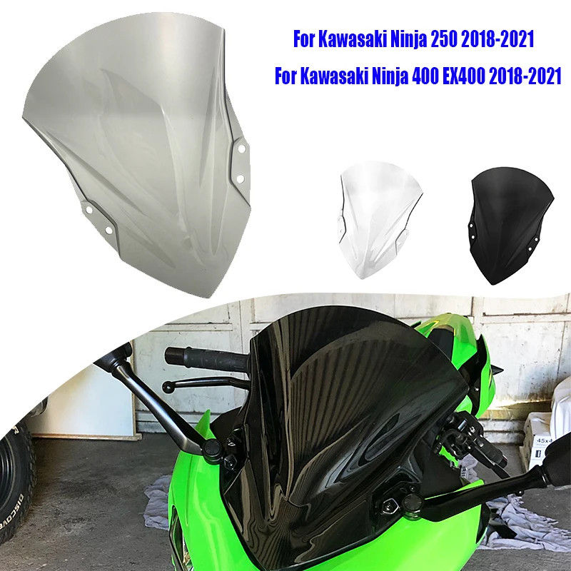 Windshield Spoiler Windscreen Air Wind Deflector For KAWASAKI Ninja 400 ...
