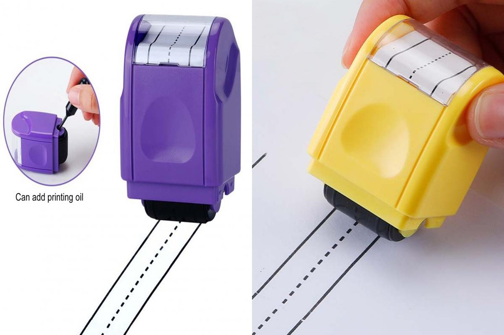 Camphor Educational Stamp Roller Self-inking Stamp Roller Portable ...