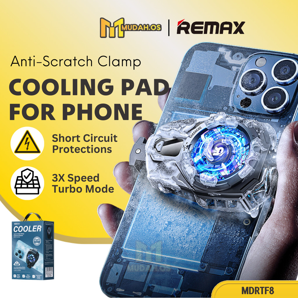 REMAX Mobile Phone Cooling Pads Wired Radiator Fan Gaming Cooler With ...