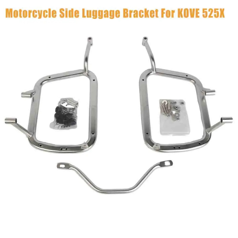 For KOVE 525X Motorcycle Side Luggage Box Rack Bracket Carrier Saddlebag Tool Case Pannier Frame ...