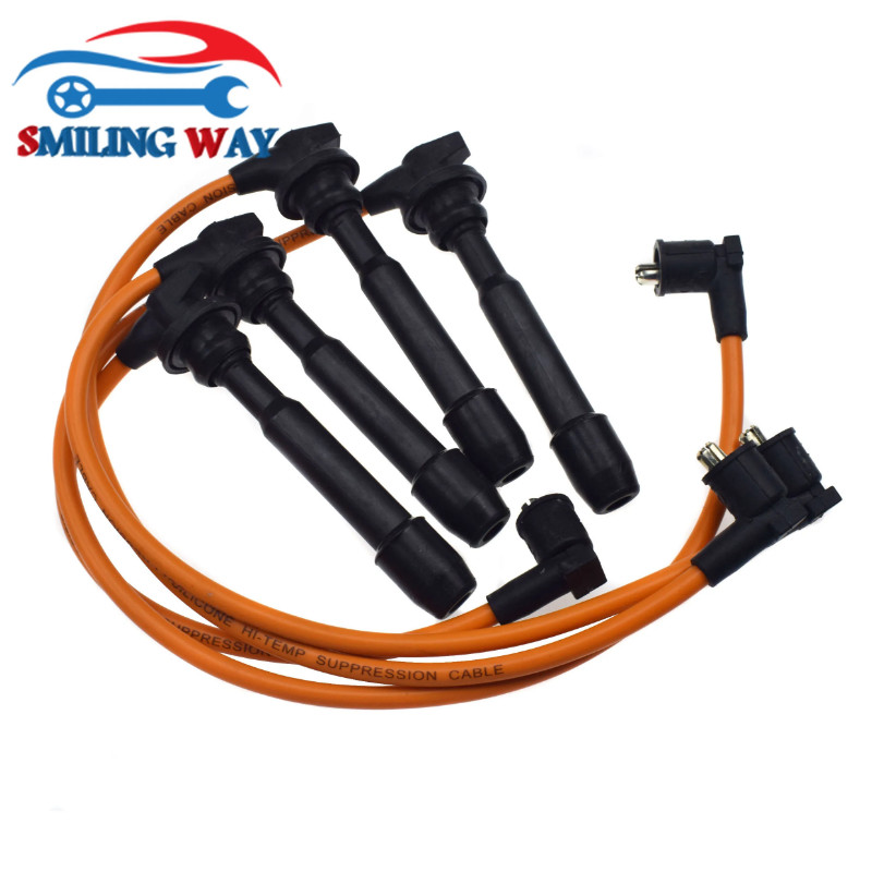 Spark Plug Wires Cable Wire Set For Hyundai Elantra Tiburon Tucson ...