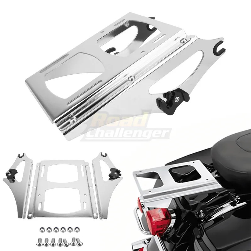 Motorcycle Chrome Two-up Tour Pak Mounting Luggage Rack For Harley ...