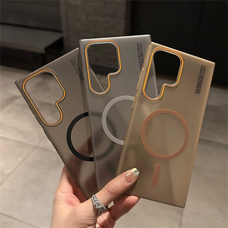 HOCE Ultra Thin Matte Translucent Magnetic Phone Case For Samsung Galaxy S25 S21 S22 S23 S24 ...