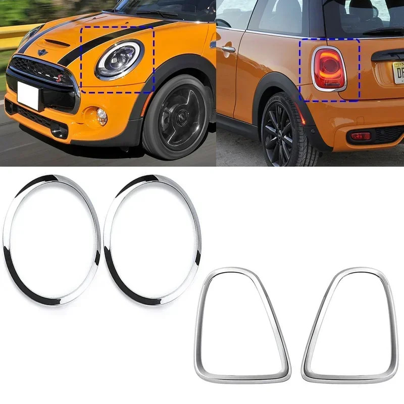 1 Pair Headlight / Tail Light Ring Decoration Sticker Trim Frame for ...