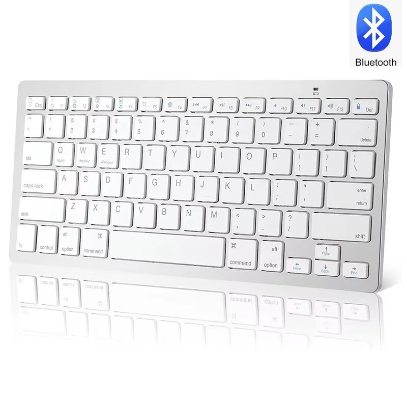 BOW Portable Wireless Bluetooth Keyboard Ultra Thin Quiet Click ...