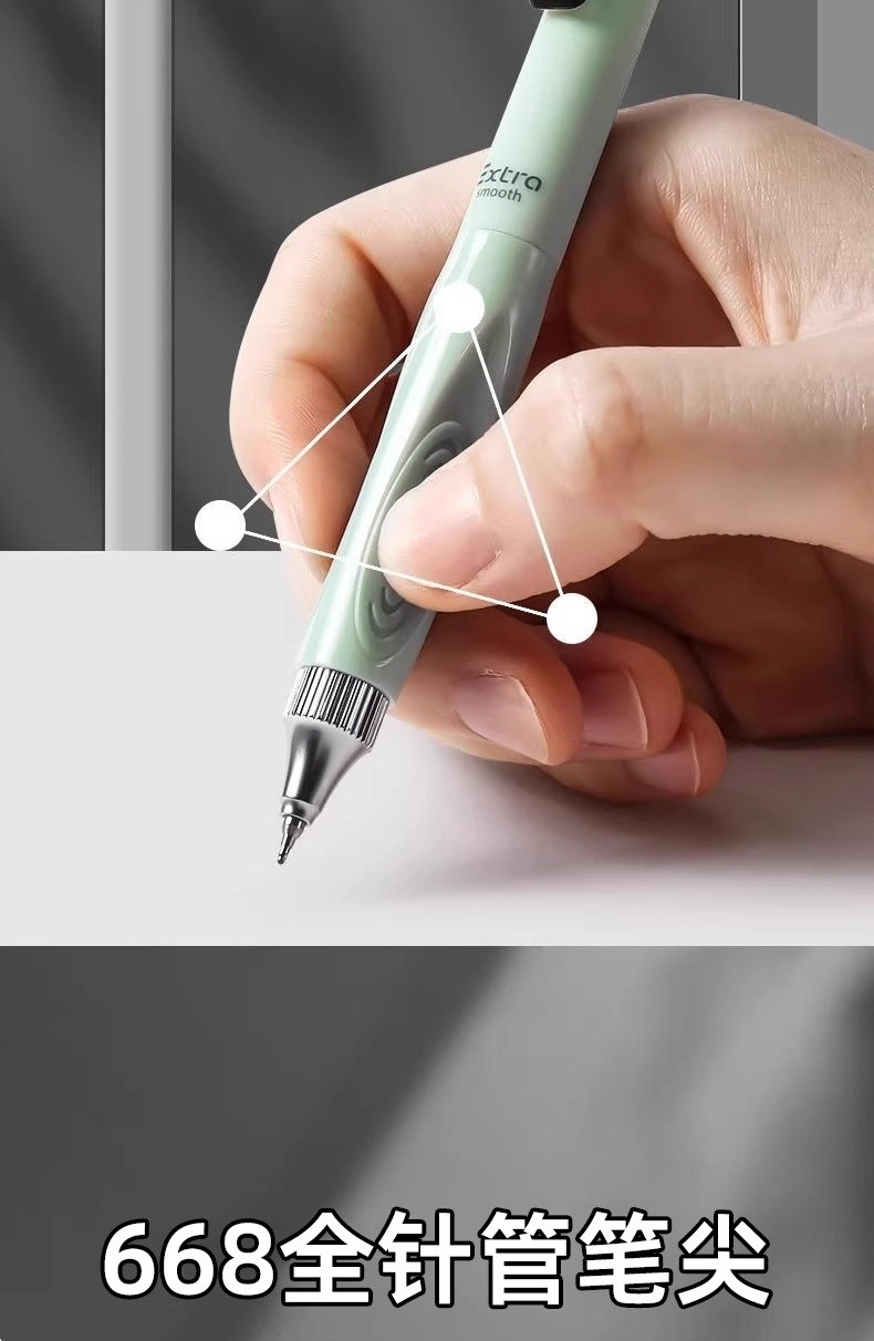 M&G gel pen/0.5mm nib/Push-button type/student homework pen/Low center ...