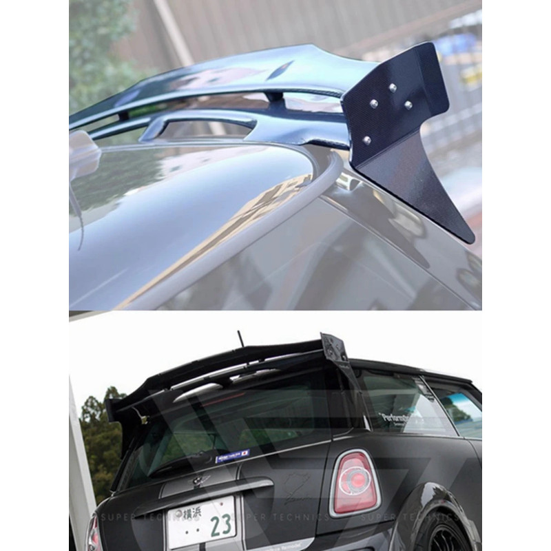 Car styling carbon fiber rear spoiler roof window wing racing body kit ...