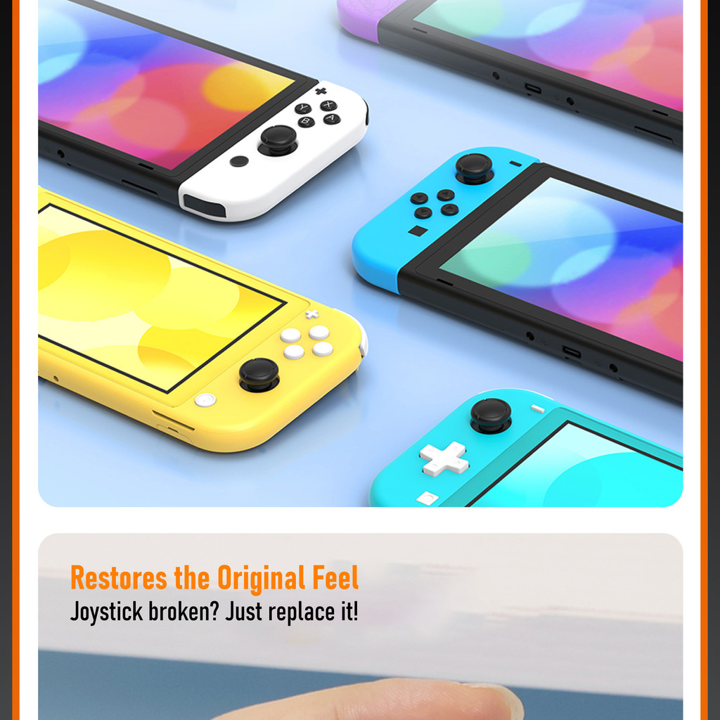 IINE Joycon Replacement Joystick Covers For Nintendo Switch OLED V1 V2 ...