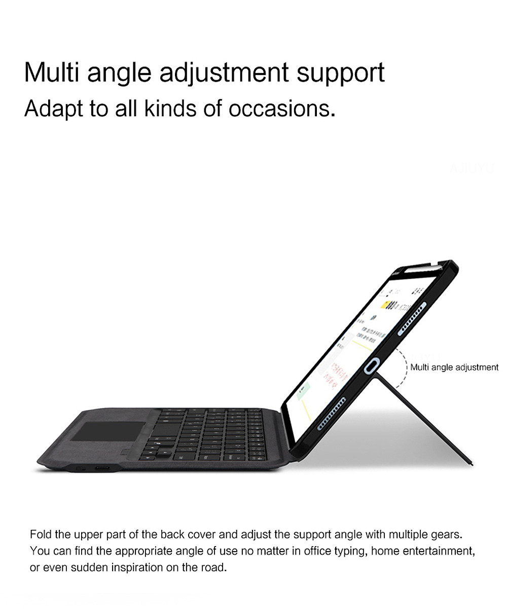 for iPad Mini 7 Keyboard Case,One-Piece 120 Degree Adjustable Kickstand ...