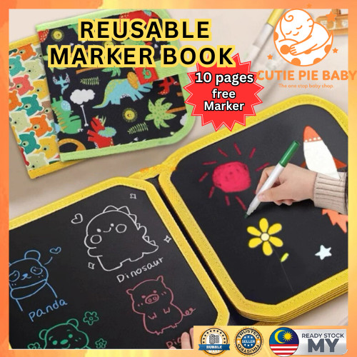 Reusable Drawing Book Writing Board Coloring Book Children Education ...