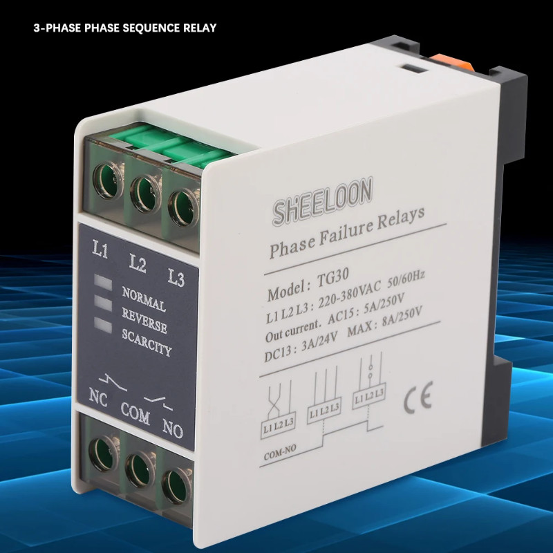 Phase Failure Relay Phase Sequence Relay TG30 3-Phase Phase Sequence ... Phase Failure Relay Phase Sequence Relay TG30 3-Phase Phase Sequence ...