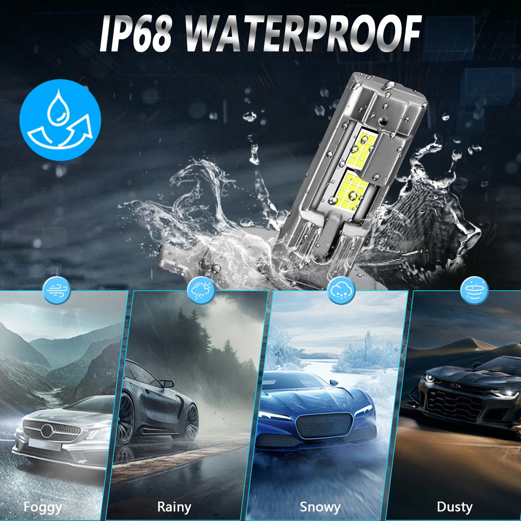 CCZedo LED 4 Copper Pipes Headlight 2500W 250000LM Canbus Headlamp H1 ...