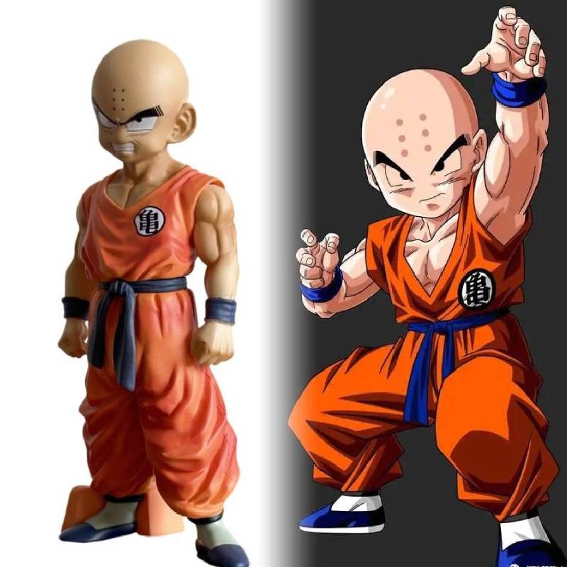 Adorable Ball Dragon Krillin Pvc Figurine Featuring Unique Stance ...