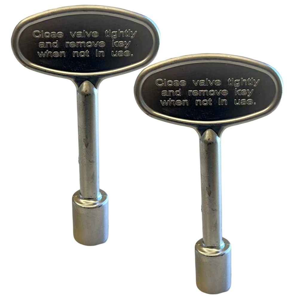 BTQN! 3-Inch Chrome Gas Valve Key Set for Turn Ball Valve Fireplaces ...