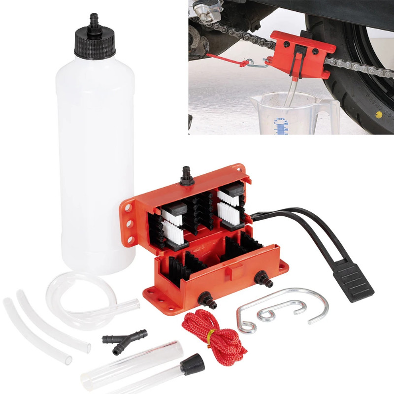 Motorcycle chain cleaning machine kit Brush Gear Cleaner Tool For ...