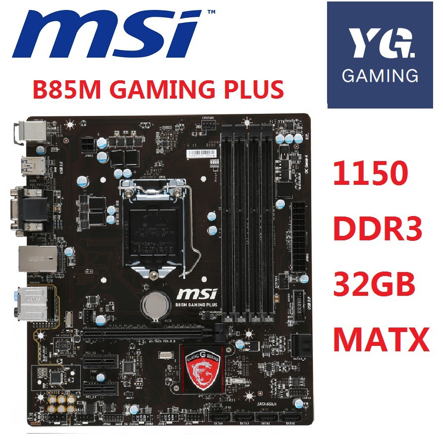 in stock Msi B85M Gaming plus original LGA1150 H87 b85 b85m motherboard ...