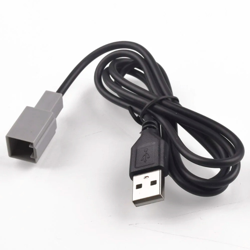 Car Aux Audio Data Wire Plug To USB Adapter Conector For Toyota Corolla ...