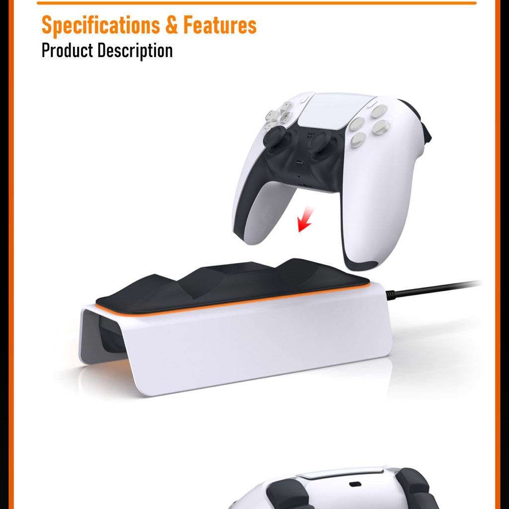 DOBE PS5 Controller Dual Charging Dock Dual Charging Station PS5 ...