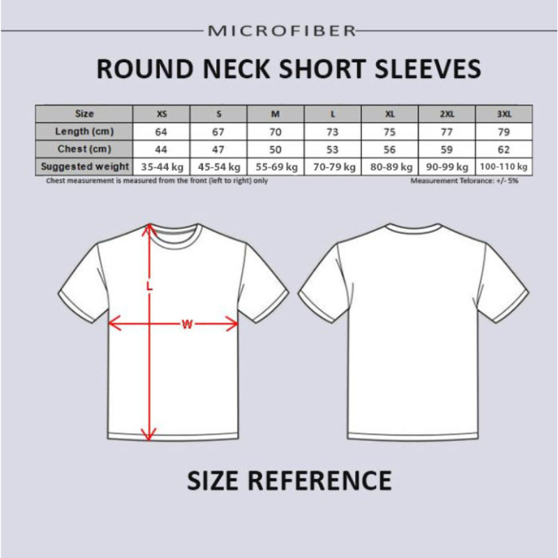 Boxy Baju Microfiber Unisex Dri Fit Leher Bulat Lengan Pendek ...