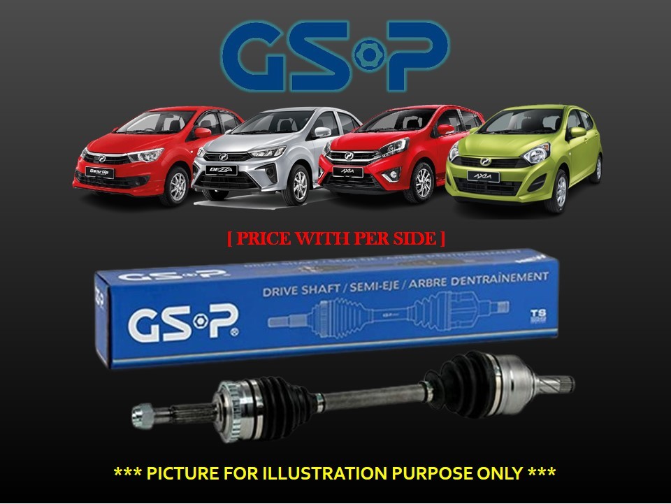 GSP - Perodua Axia Bezza 1.0L Drive Shaft Assembly RH Long / LH Short ...
