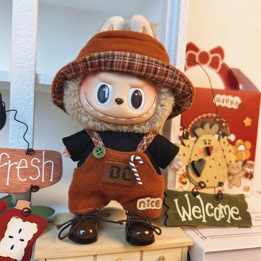 For 15cm Labubu Stylish Outfit Clothes Sports & Leisure Suit Labubu ...