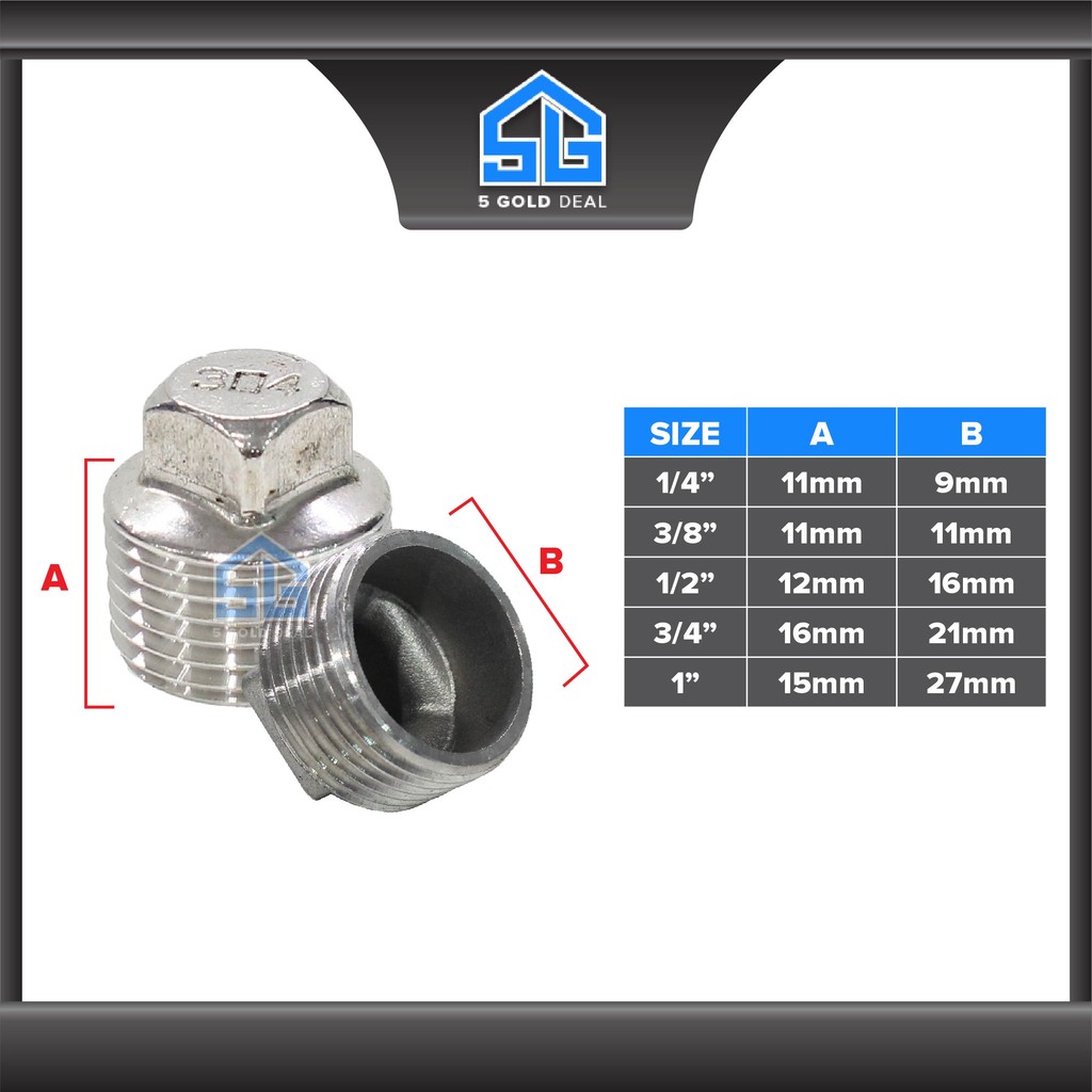ViP 3/8" SUS 304 Stainless Steel Pipe Fitting Screwed Type Equal Elbow ...