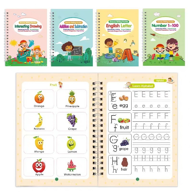 NEWChildren's groove calligraphy practice stickers kindergarten ...