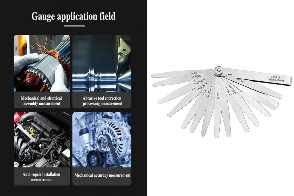 RC~ Valve Flap Gauge Automotive Valve Adjustment Tool Foldable Feeler ...