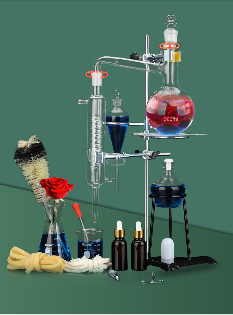 Household Small All-Glass Distillation Device Water Steam Pure Dew ...