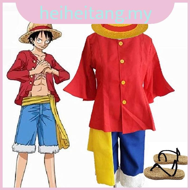 One Piece Monkey D Luffy New World Costume Outfits for Halloween ...