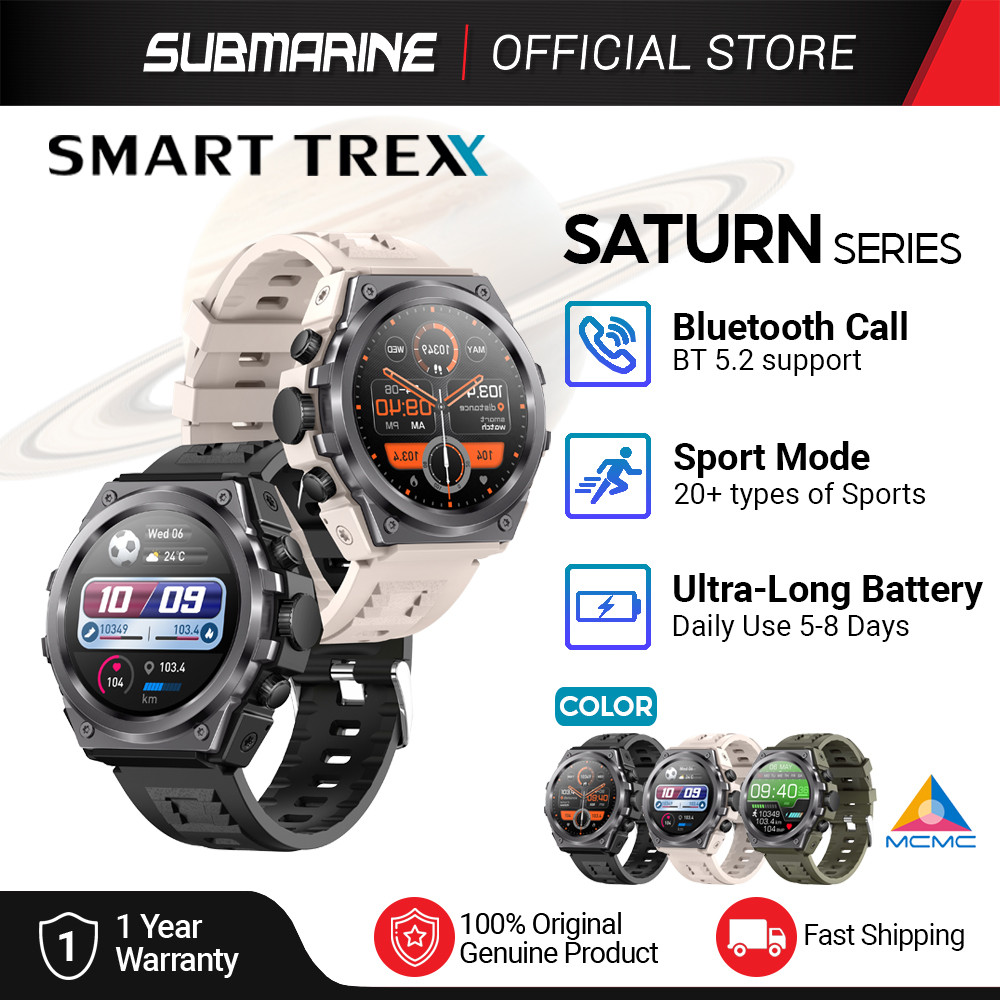 SMART TREX SATURN Smart Watch Fitness Watch Sport Heart Rate Monitor ...
