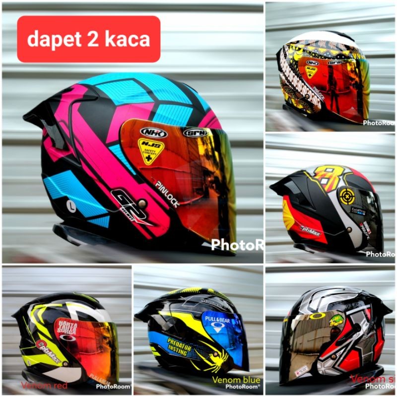in stock Helmet semi DINAMIC G2 OPTIMAX Handsome Package VENOM VISOR ...