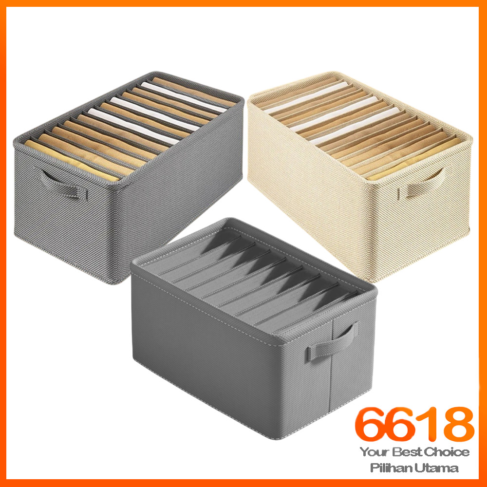 Kotak Simpanan Boleh Lipat Berdinding Tebal Kotak Penyusun Pakaian ...