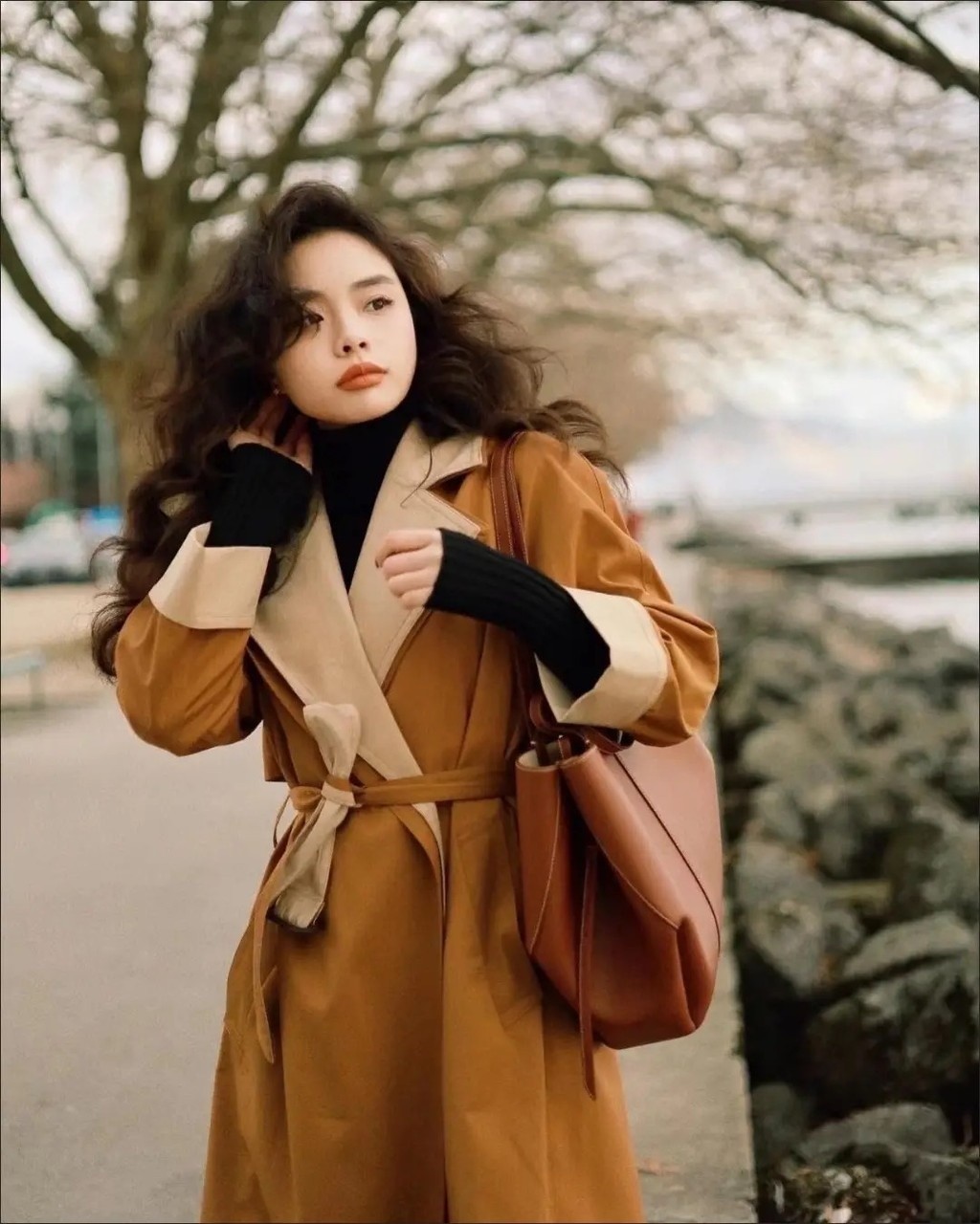 Polene Tote Bag French Niche Genuine Leather Shopping Bag Large ...