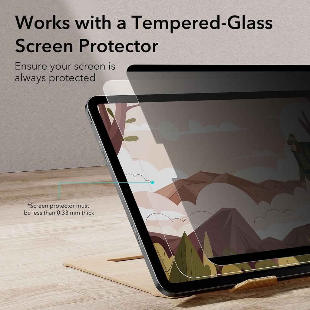 360 Degree Detachable Magnetic Privacy Screen Protector for Surface Pro ...