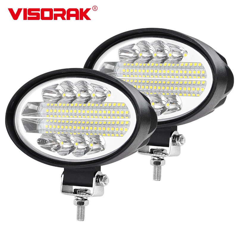 5" Oval Tractor LED Roof Work Light Harvester Head Lamp For Offroad ...