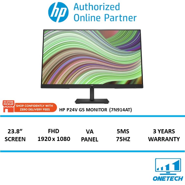 Hp P24V G5 FhD Monitor Va 1920*1080 - Hdmi*1 (75Hz) | Shopee Malaysia