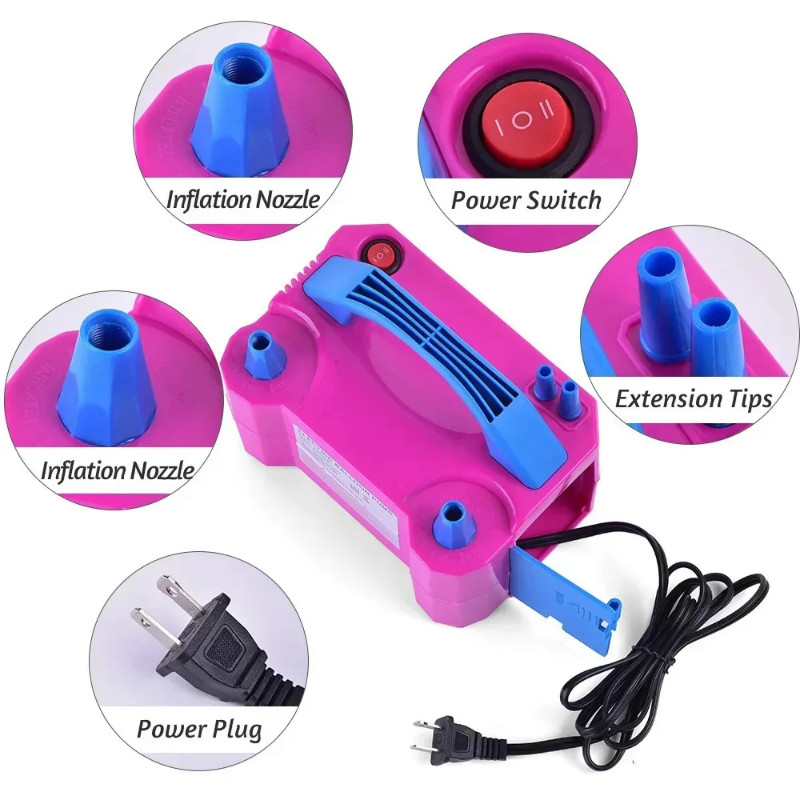 220V 110V Electric Balloon Pump Balloon Blowing Machine Inflation Pump ...